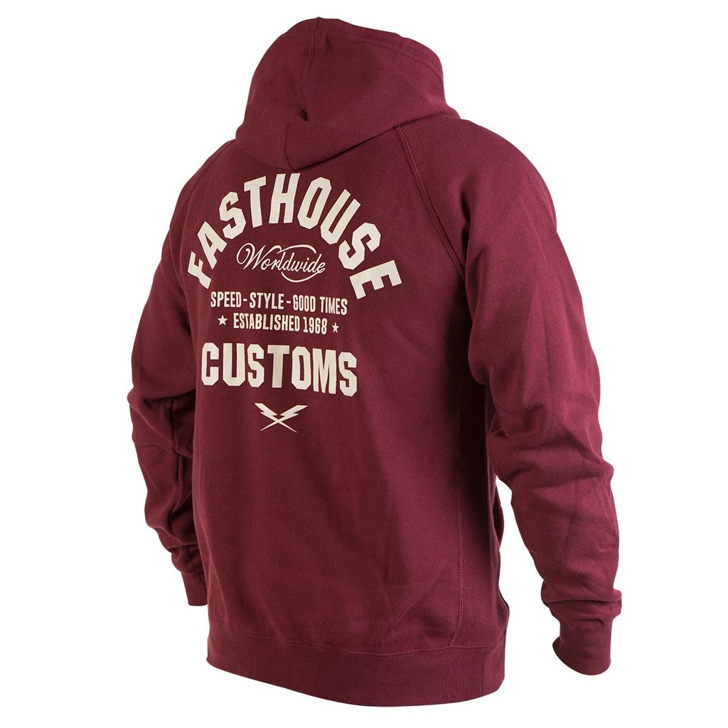 FASTHOUSE :: World Wide Hoodie; Unisex Pullover Hoodie; GRANATE