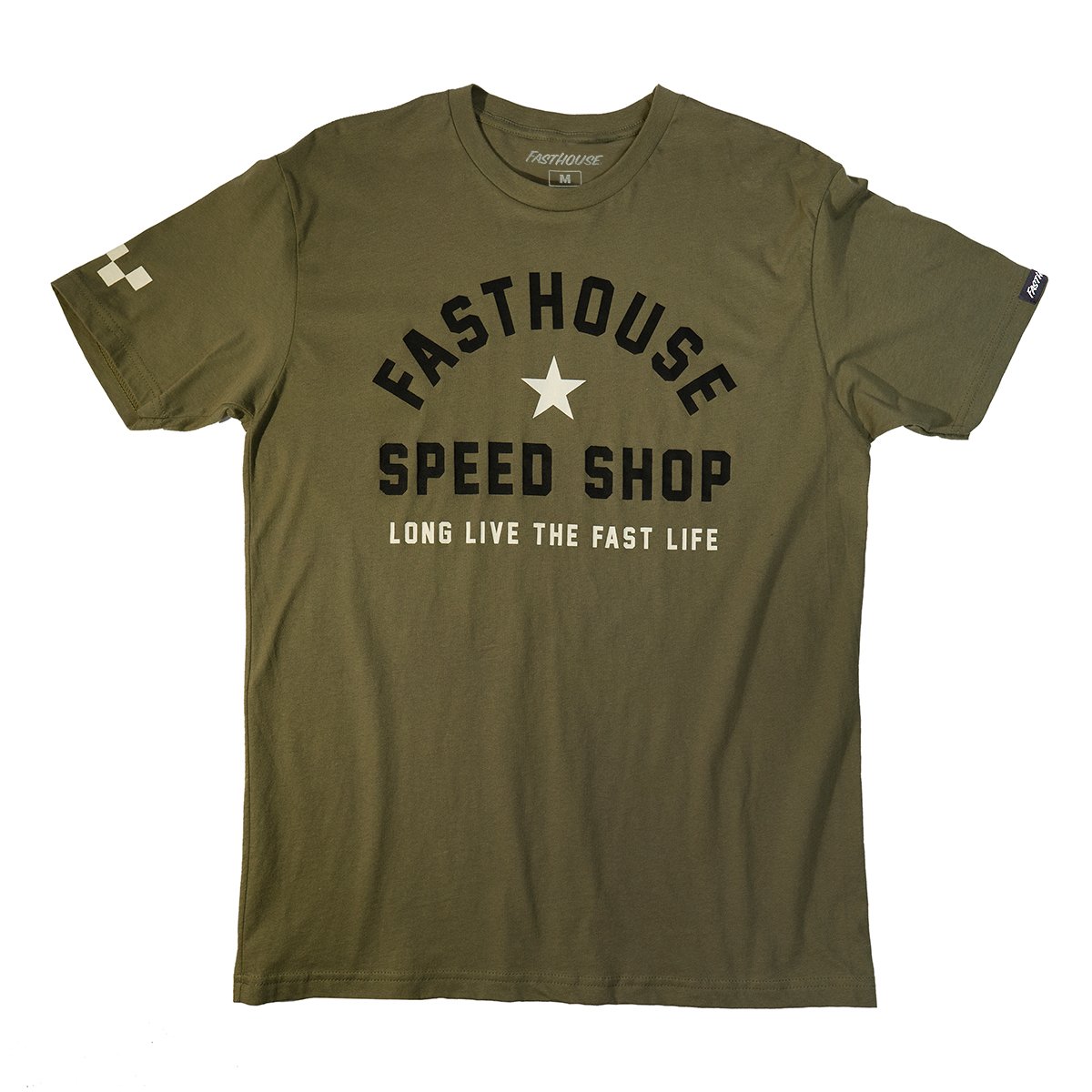 FASTHOUSE :: T-SHIRT FH "FAST LIFE" MILITARY GREEN