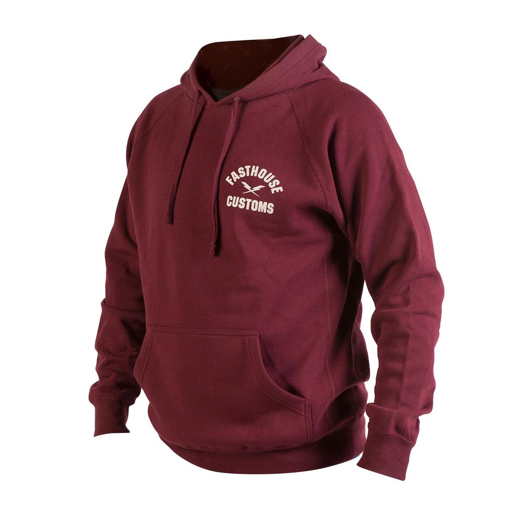 FASTHOUSE :: World Wide Hoodie; Unisex Pullover Hoodie; GRANATE