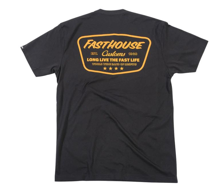 FASTHOUSE :: T-SHIRT CREST TEE BLACK